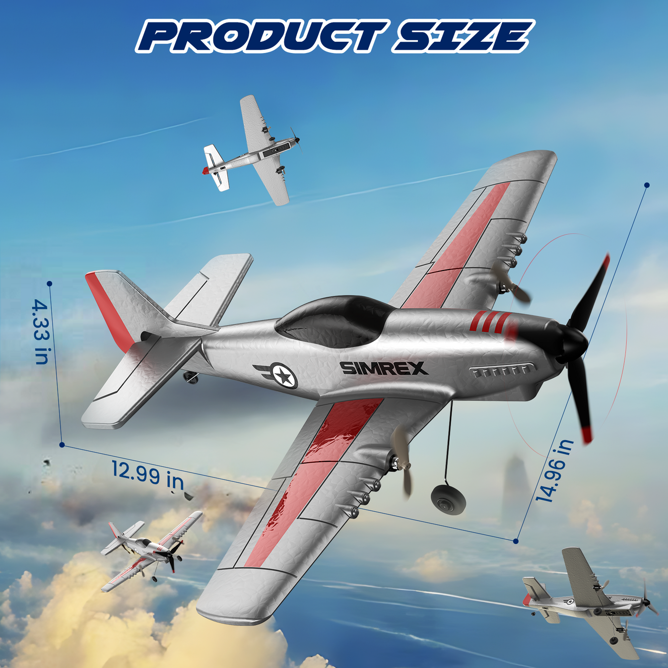 SIMREX X30 – 6-Axis RC Plane for Kids & Beginners