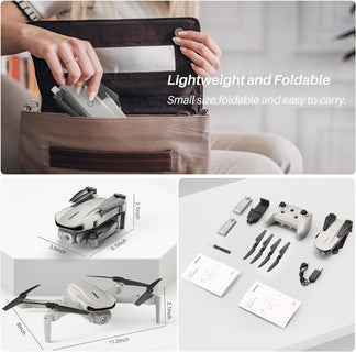 SIMREX X800 Drone with Camera for Adults Kids, 1080P FPV Foldable Quad